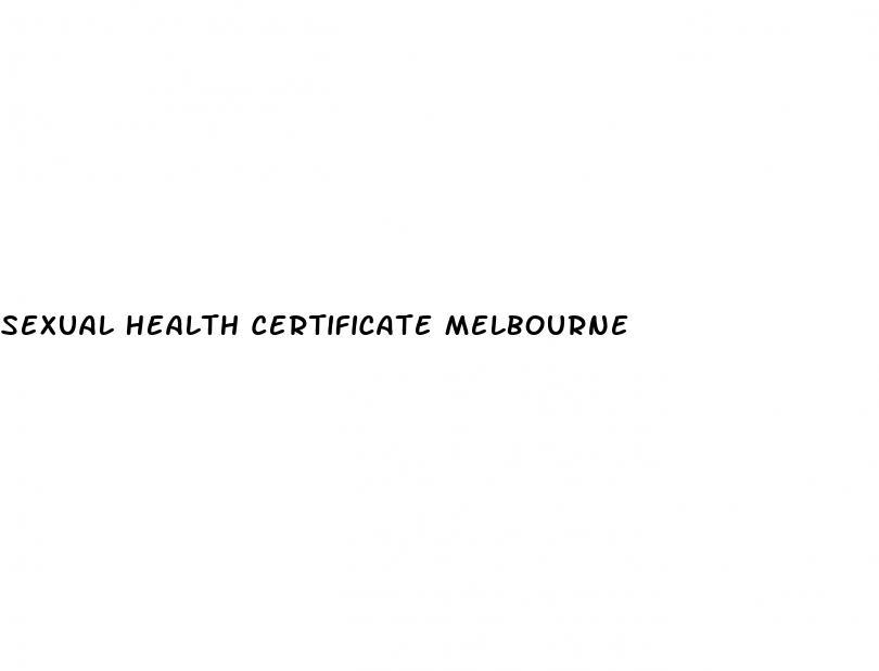 Sexual Health Certificate Melbourne What To Do When Medication Kills Your Sex Drive